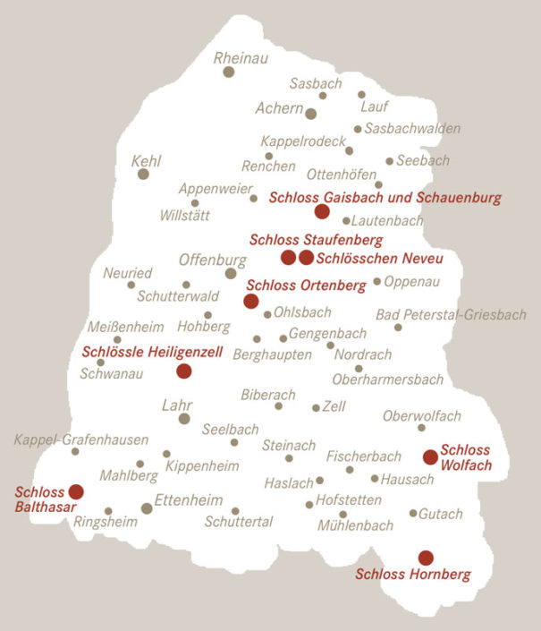 Ortenaukreis - Schlösser. Burgen. Ruinen.